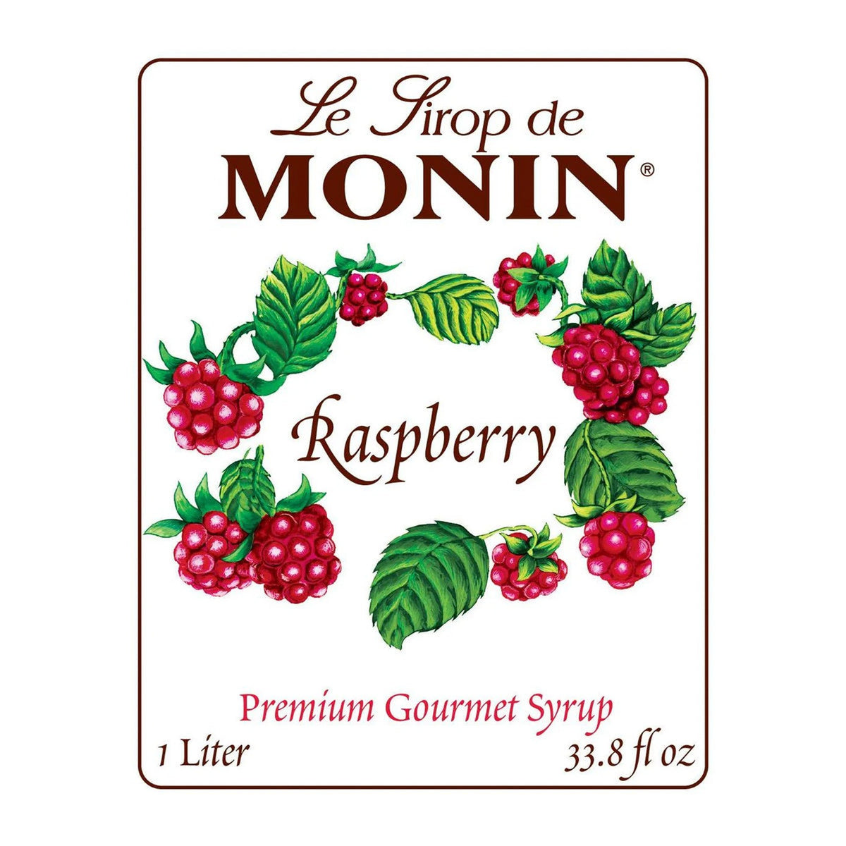 Monin Raspberry Syrup, 1L Bottle – ECS Coffee
