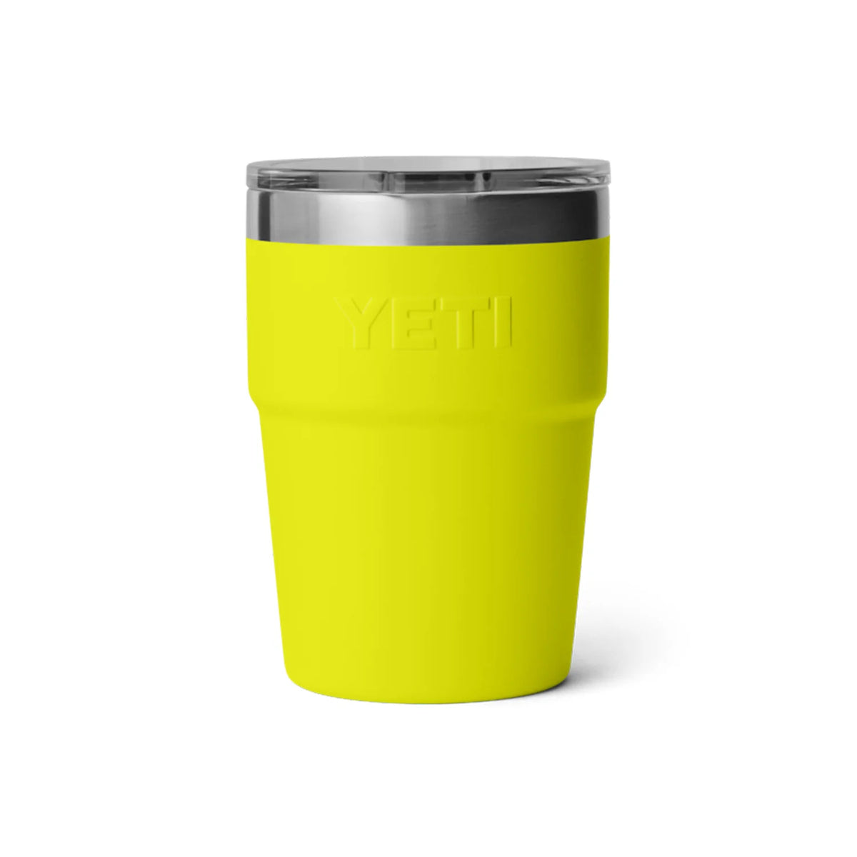 YETI Rambler 16 oz. Stackable Pint Cup with Magslider Lid, Firefly Yel ...