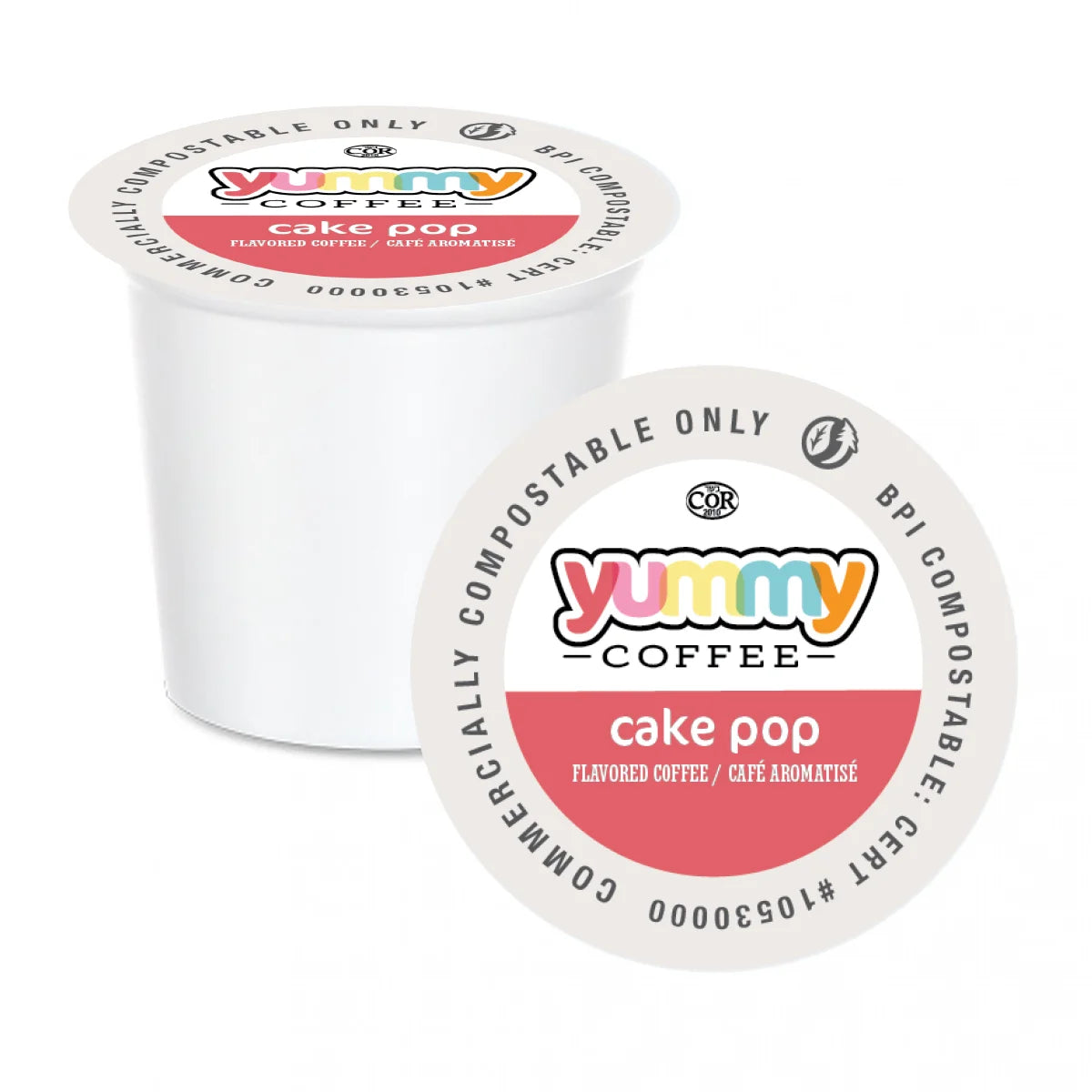 Yummy Coffee Cake Pop Compostable Single Serve Coffee 20 Pack – ECS Coffee