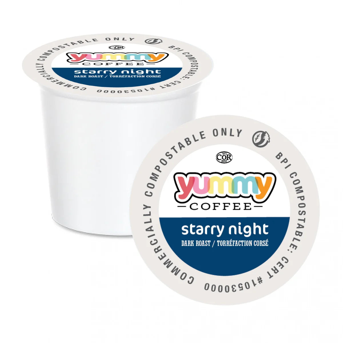 Yummy Coffee Starry Night Compostable Single Serve Coffee 20 Pack – ECS ...