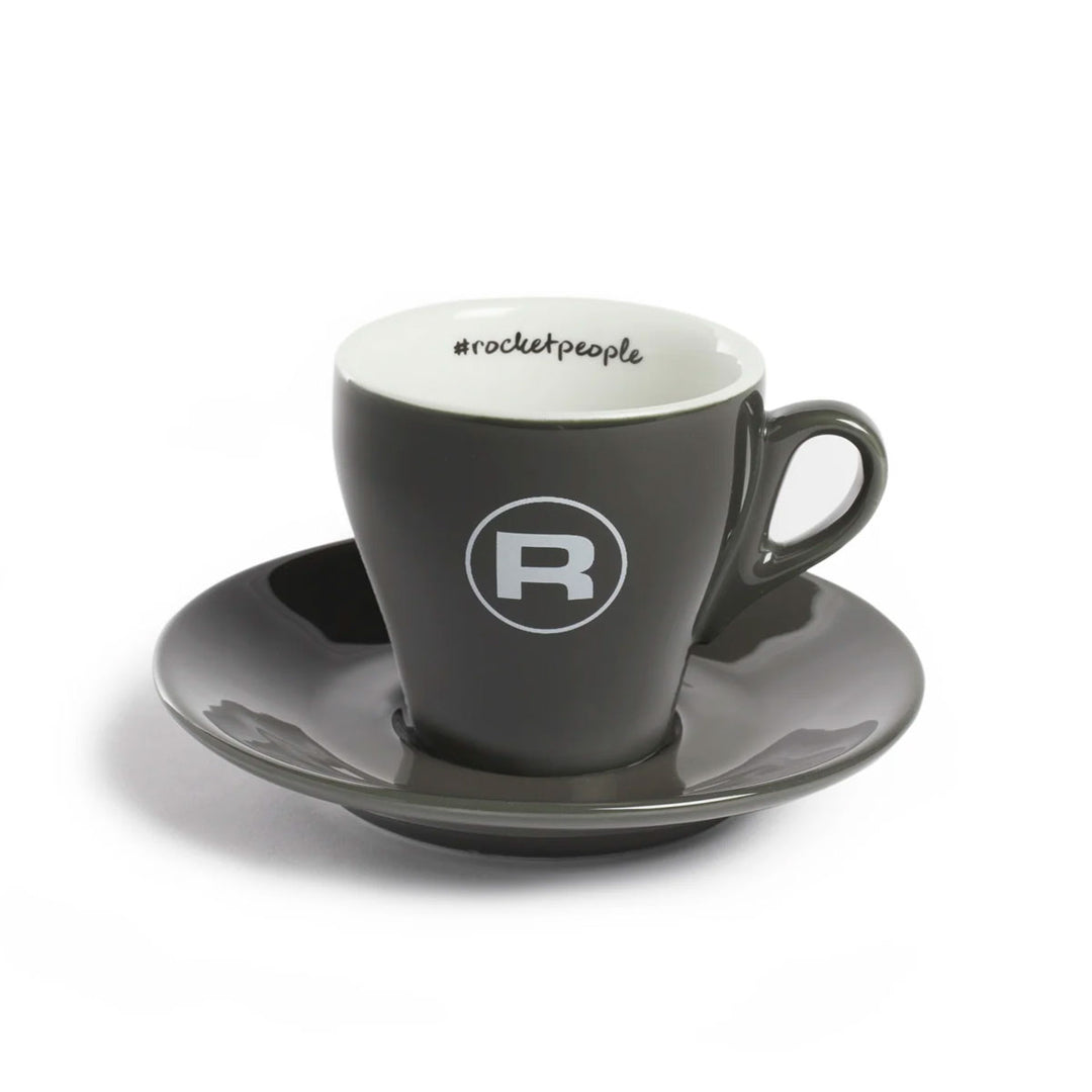 Rocket Espresso Cup and Saucer Set of 6, Grey – ECS Coffee